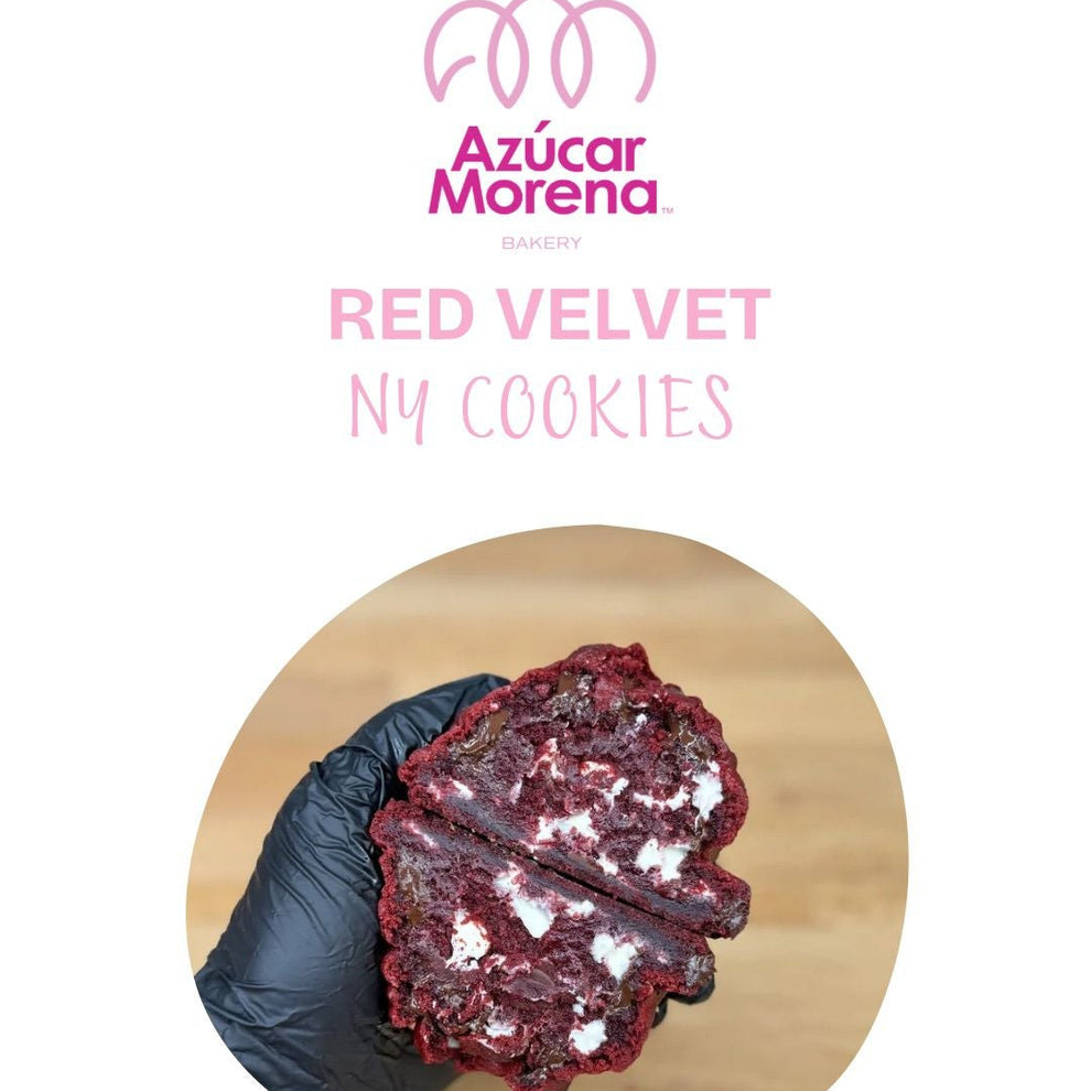 Recetario Digital Red Velvet NY Cookies | Azucar Morena Bakery